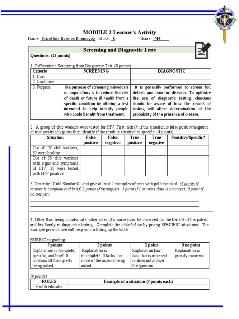 Screening Versus Diagnostic Tests: A Comparison of Key Differences and ...