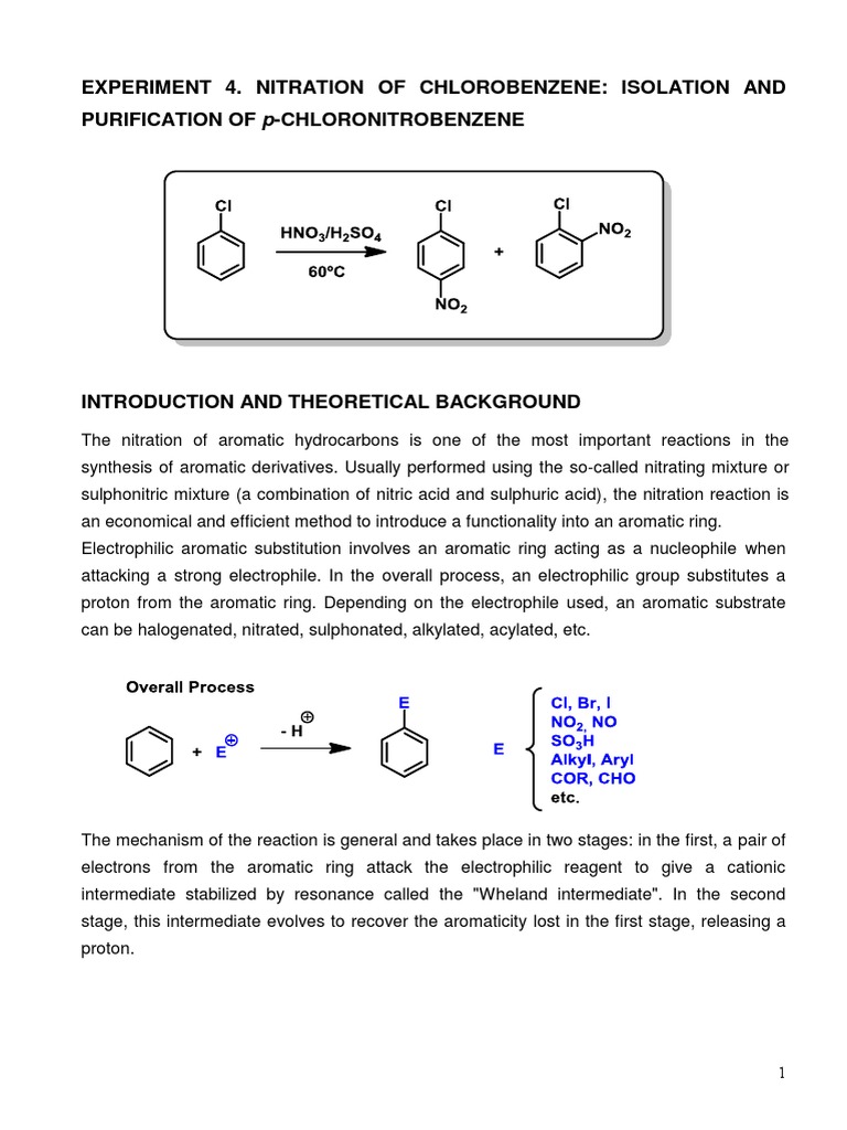 LAB QO 4 - Nitration of Chlorobenzene | PDF | Thin Layer Chromatography ...
