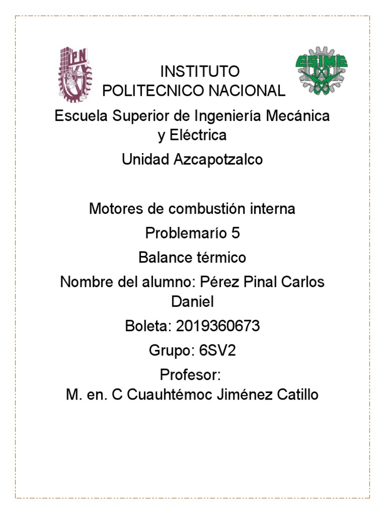 Problemario 5 | PDF | Caloría | Calor