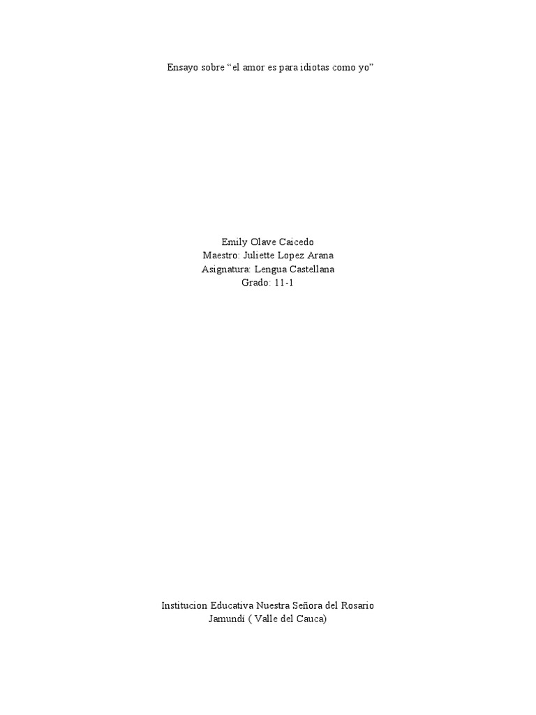 Documento de de Ajá | PDF | Amor