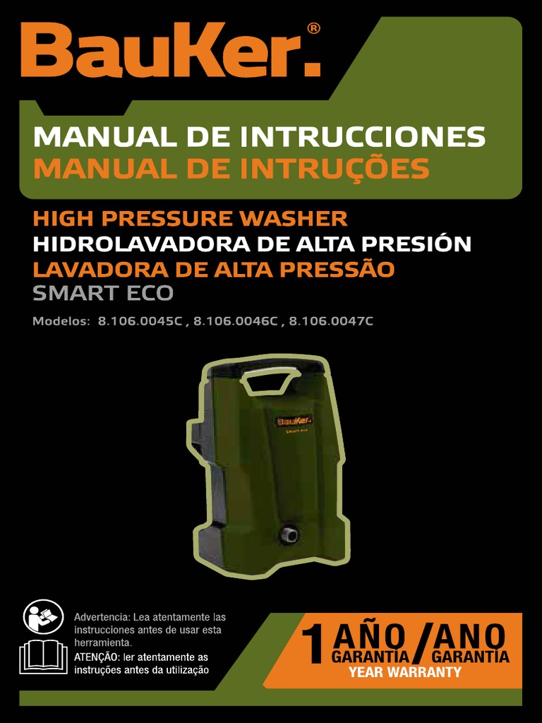 Manual Hidrolavadora Bauker | PDF