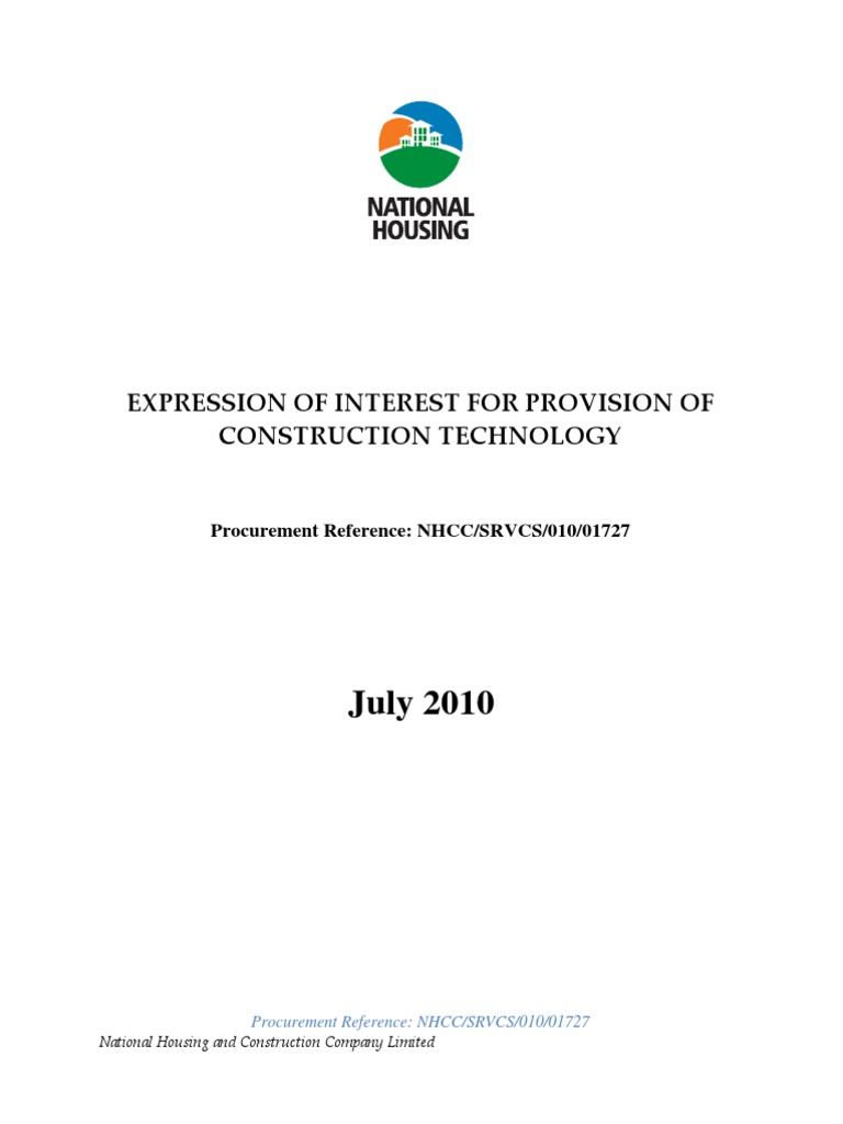 Bidding Doc For Expression of Interest For Construction Machinery | PDF ...