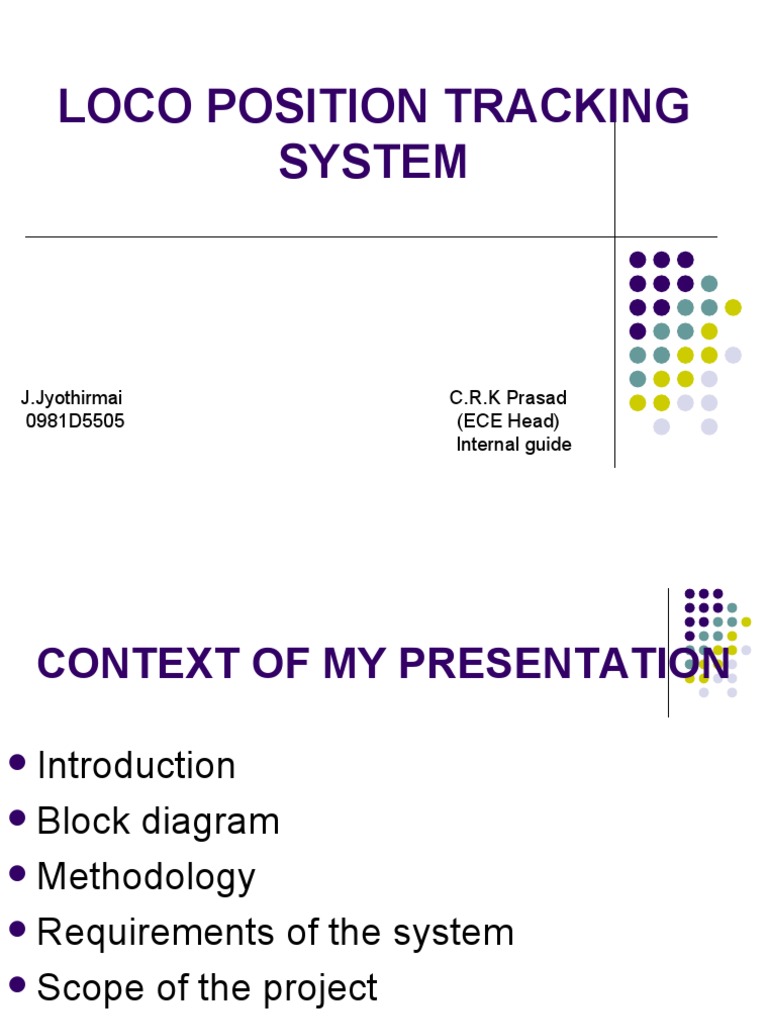 Loco Position Tracking System | PDF | Embedded System | Computer ...