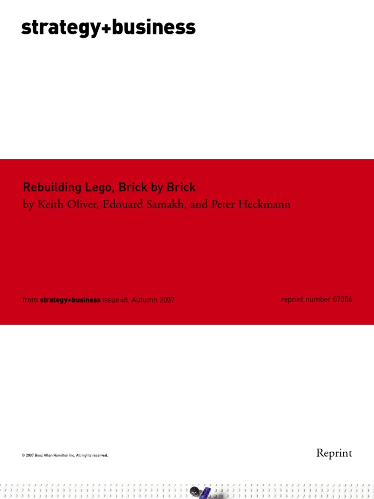 Lego Brick by Brick | PDF | Strategic Management | Inventory