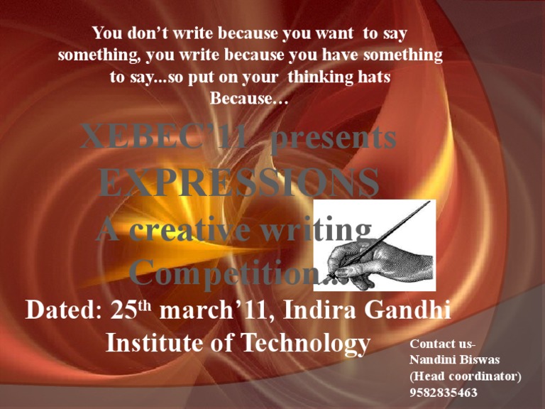 Creative Writing Poster | PDF