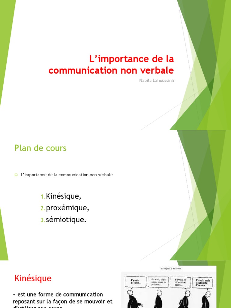 L'importance de La Communication Non Verbale | PDF | Sciences et ...