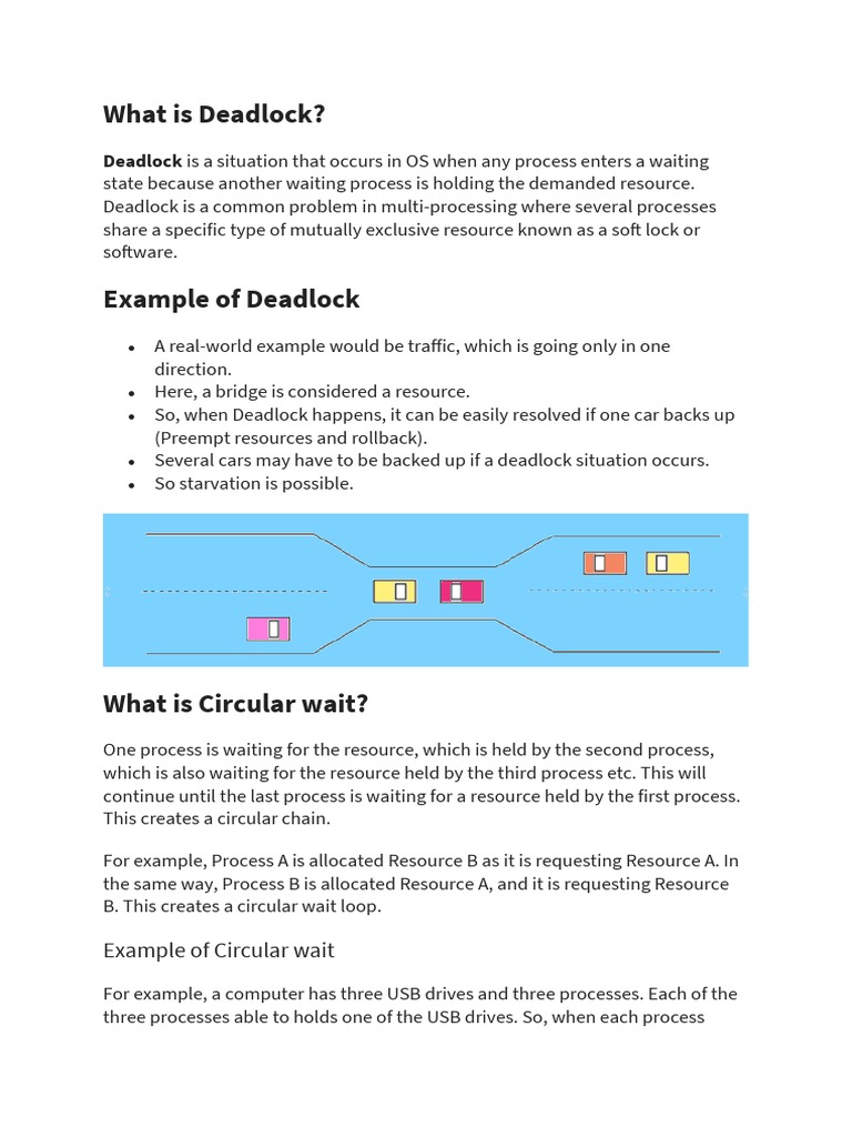 Deadlock 1 | PDF | Process (Computing) | Information Technology Management