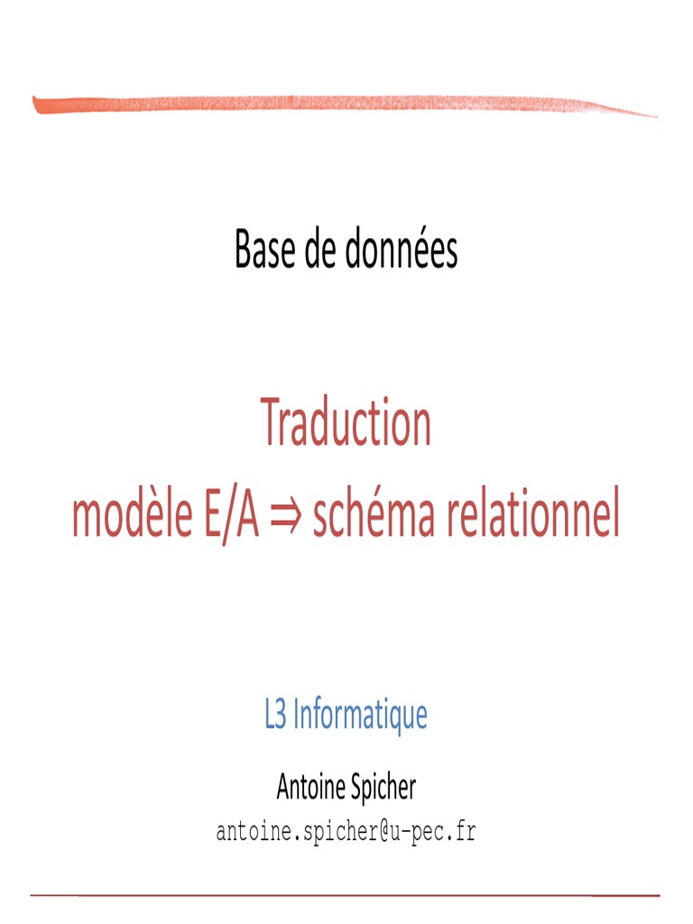 Modèle Relationnel en Bases de Données | PDF | Modèle relationnel | Informatique