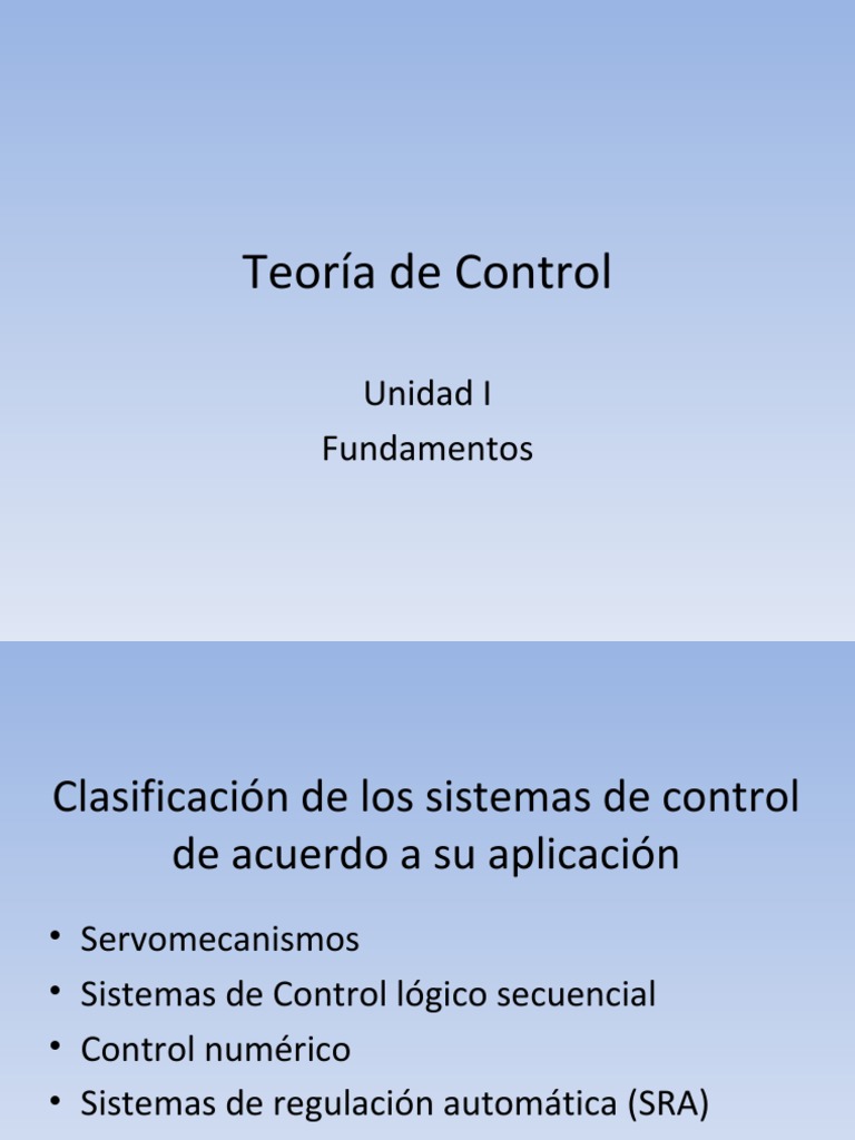 Teoría de Control | PDF