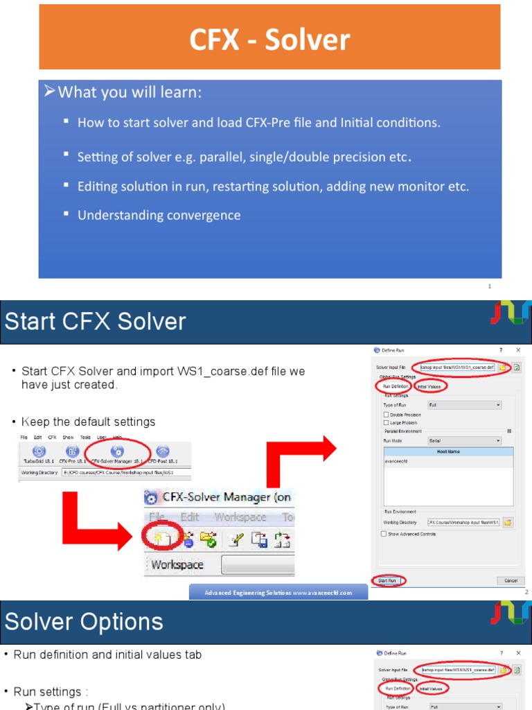 CFX - Solver: What You Will Learn | PDF | Parallel Computing | Multi Core Processor