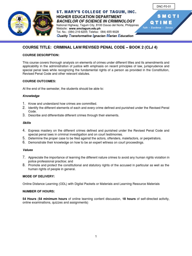 Module Outline CLJ 4 Vip | PDF | Perjury | Defamation