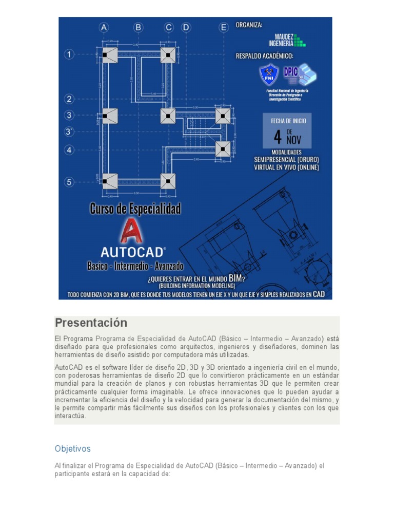 Presentacion Autocad 2019 | PDF | Cad automático | Software