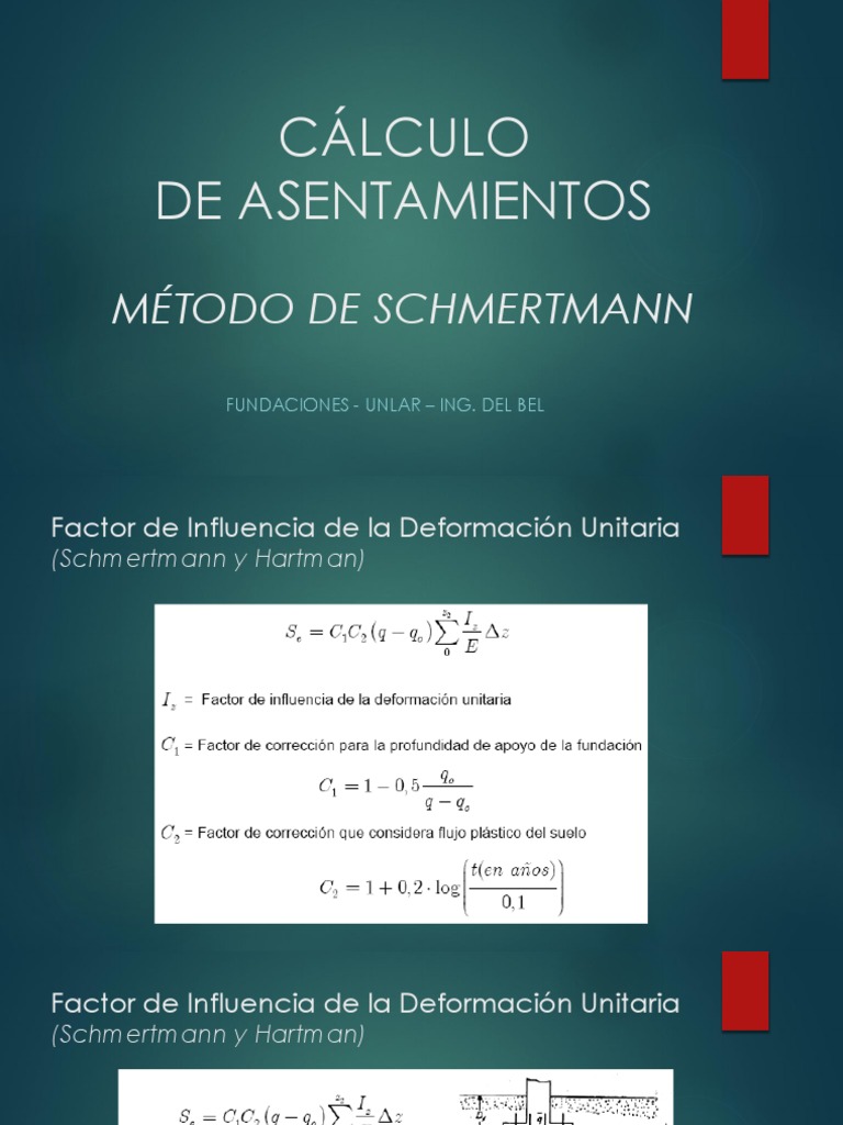 13 - Asentamiento Por Schmertmann | PDF | Ingeniería mecánica ...