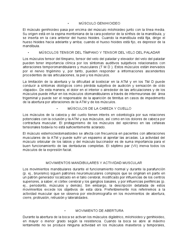 Músculo Genihioideo | PDF | Músculo esquelético | Anatomía