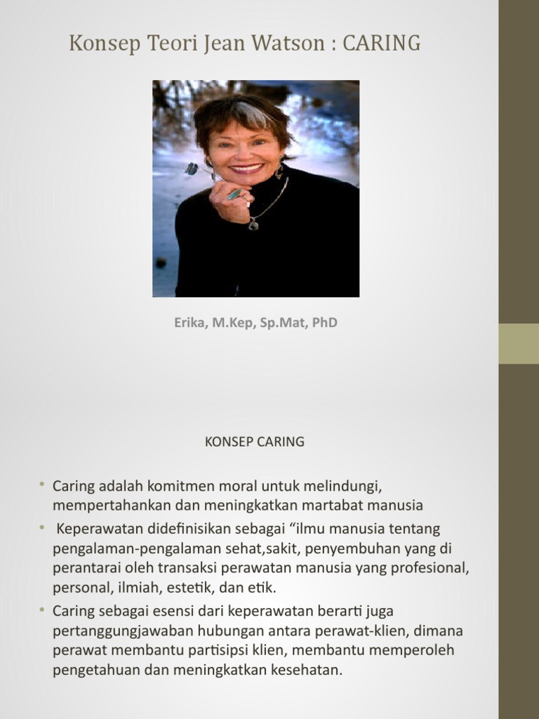 Konsep Caring dalam Teori Jean Watson | PDF