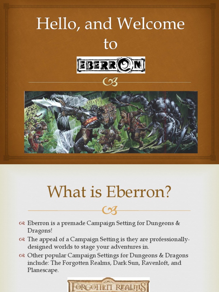 Eberron: A Unique D&D Campaign Setting | PDF | Dungeons & Dragons | Fantasy