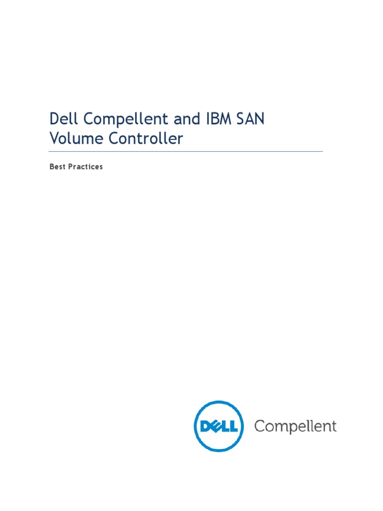 Dell Compellent With IBM SAN Volume Controller SVC Best Practices | PDF | Computer Engineering ...