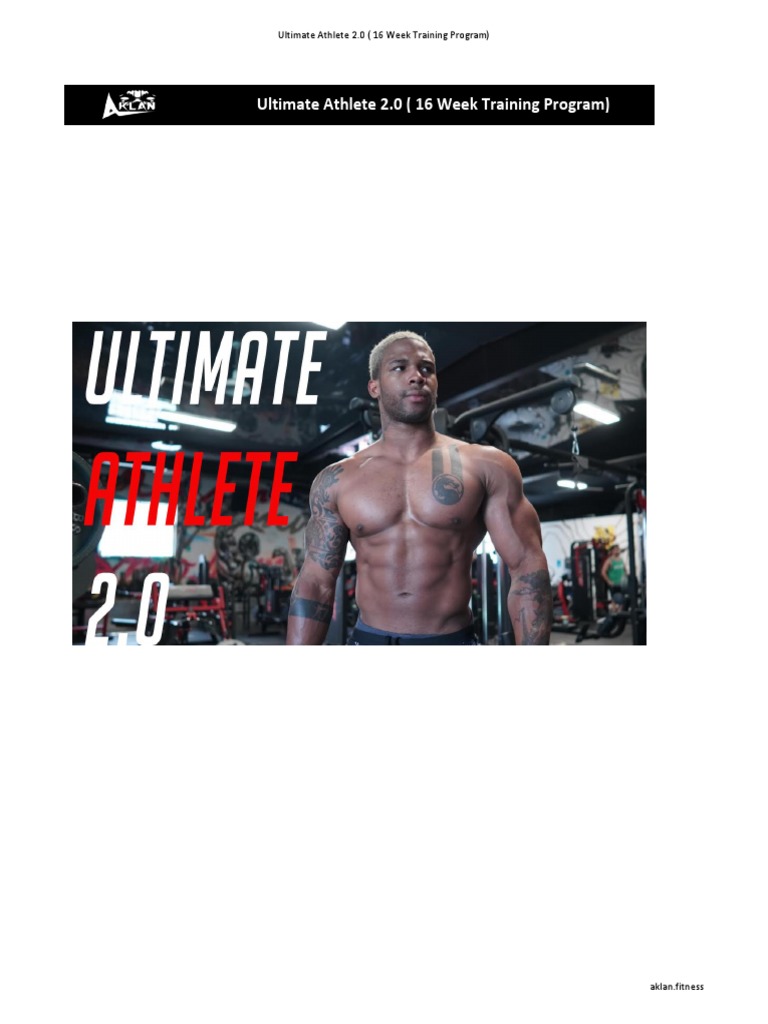 Ultimate Athlete 2.0 - Final | PDF | Management Of Obesity | Weight