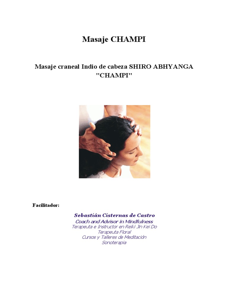 Masaje Champi: Beneficios y Técnicas | PDF