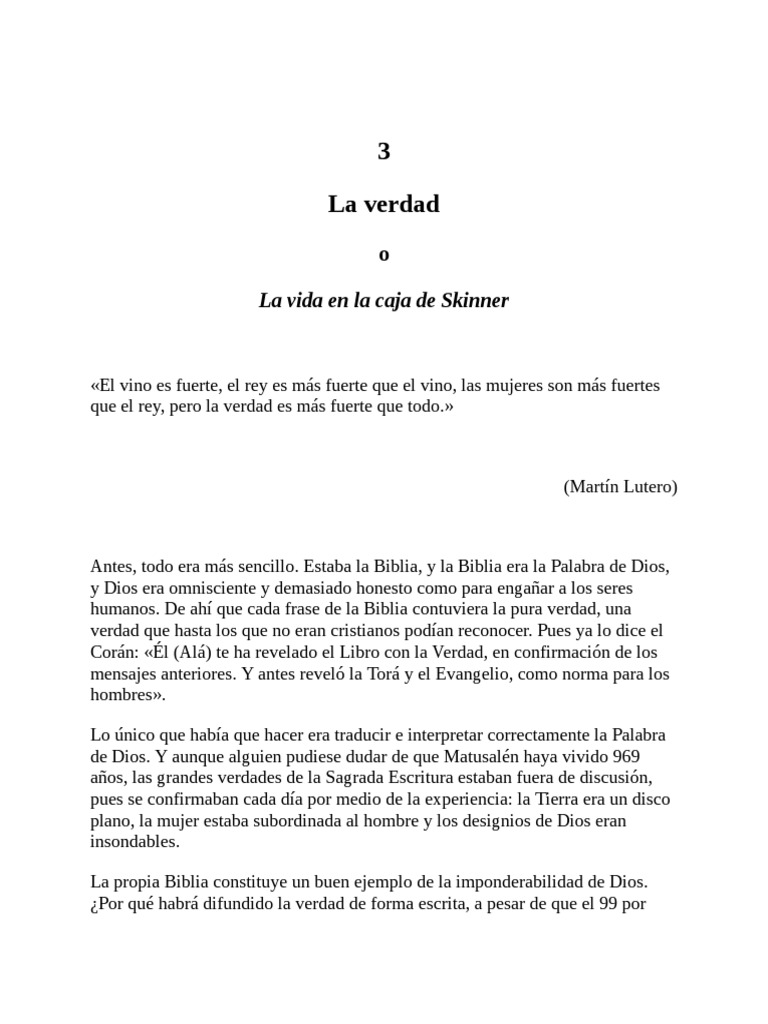 La Verdad | PDF | Verdad | Realidad