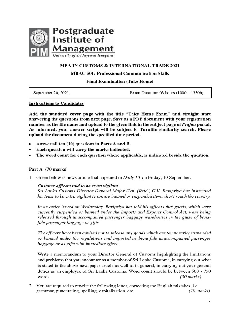 MBAC 2021 - MBAC501-MBAC2021 - 2021 - 3 - Approved - Paper | PDF | Verb ...