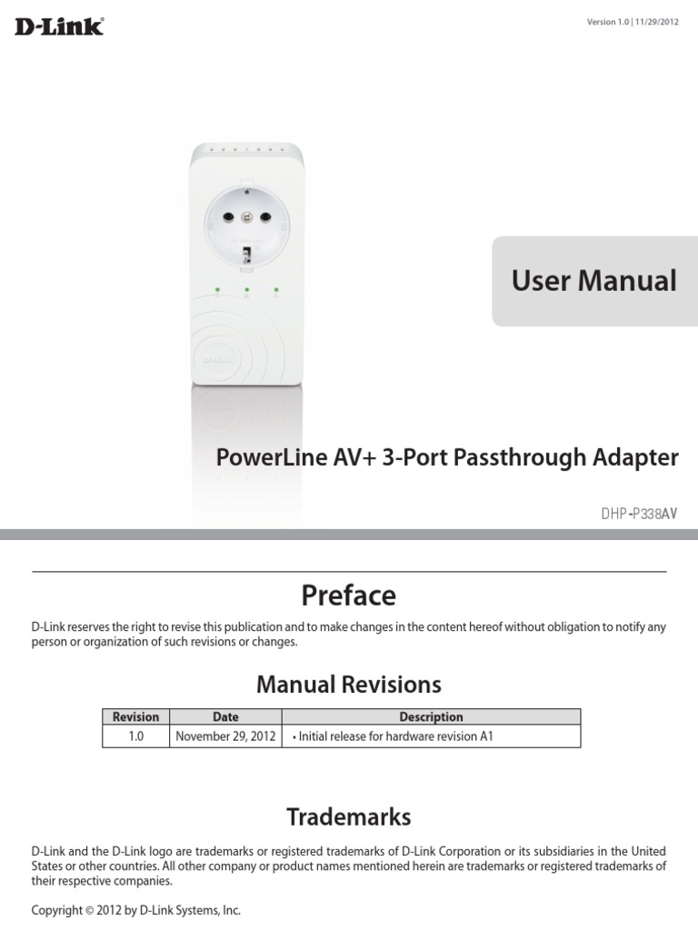 User Manual: Powerline Av+ 3-Port Passthrough Adapter | PDF | Computer ...