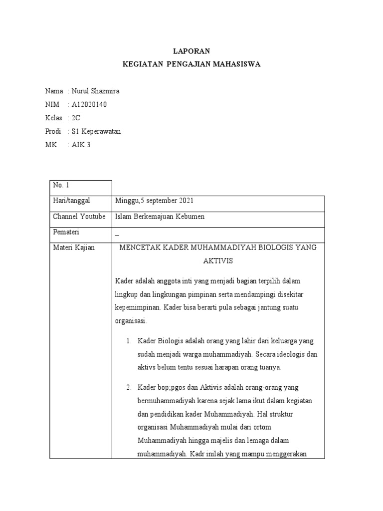 Resume Pengajian | PDF