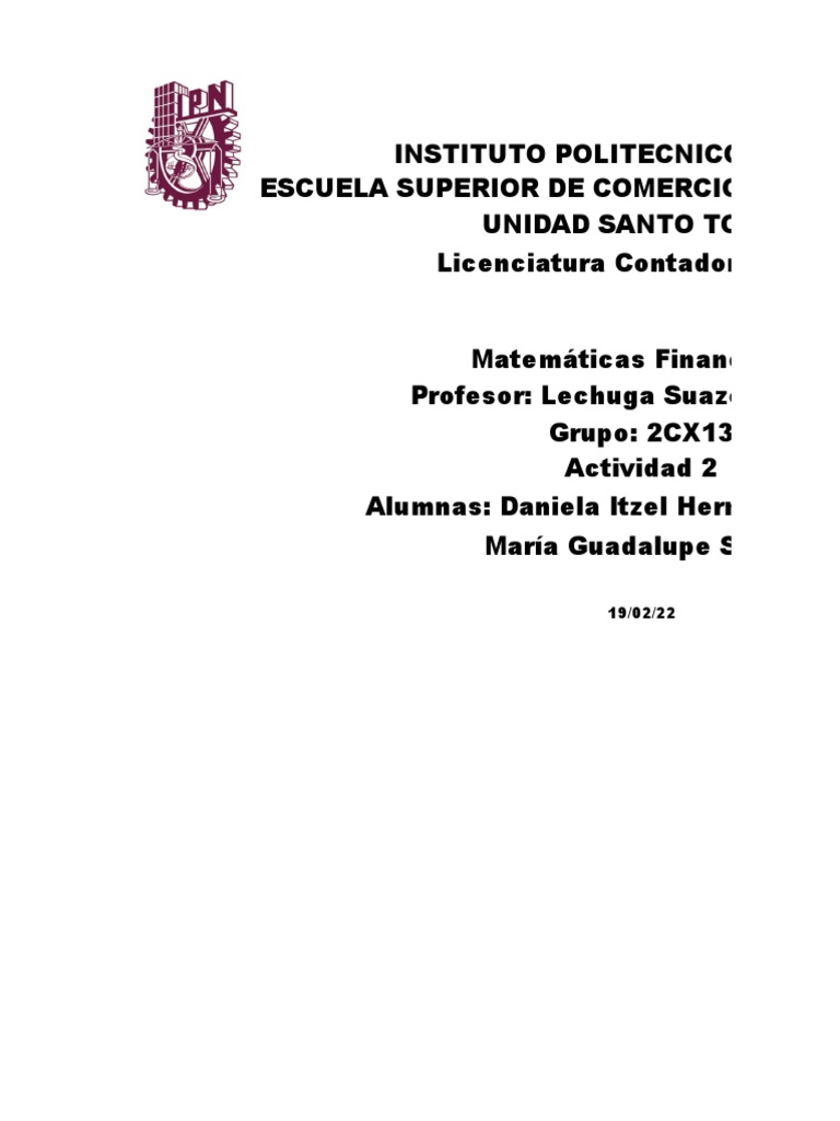 2CX13 U1 A2 Eq 10 | PDF | Bancario | Tarifas