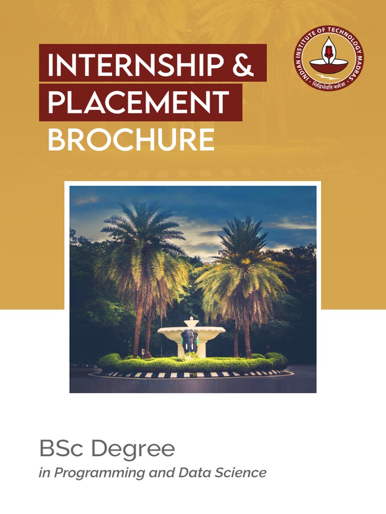 Internship Placement Brochure Iitm Bsc Degree Pdf Computer