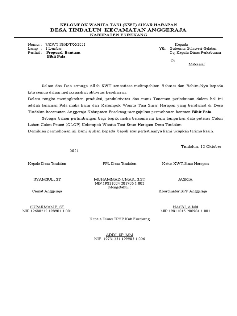 Proposal Pala 1 | PDF