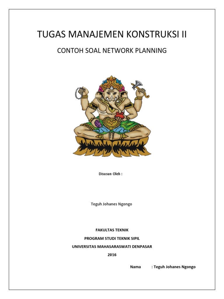Contoh Latihan Network Planning Dan Peny | PDF