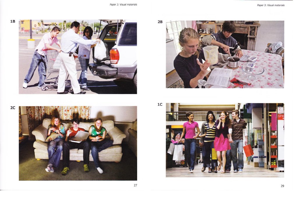 PET Speaking Visuals