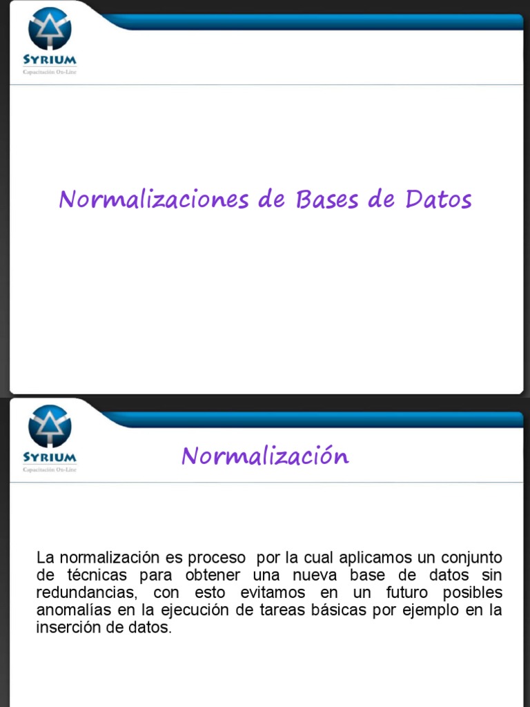 05 - Normalizar | PDF | Bases de datos | Datos