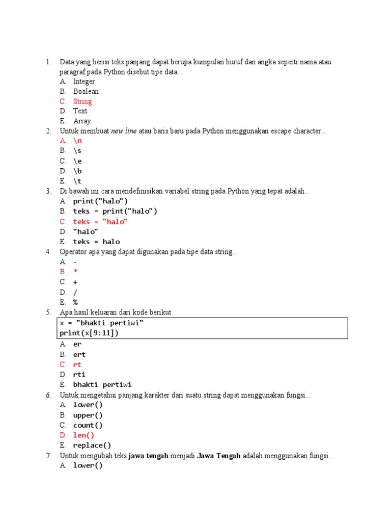 Soal Pbo Kelas Xii RPL | PDF