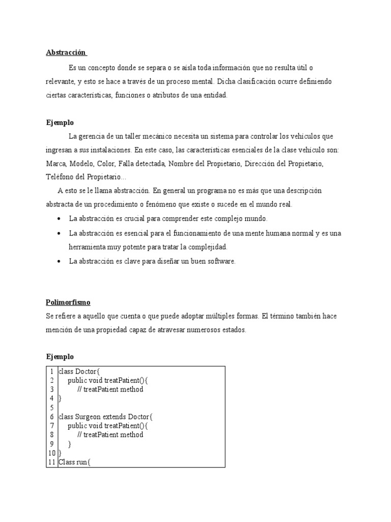 La abstracción y sus aplicaciones en la programación orientada a ...