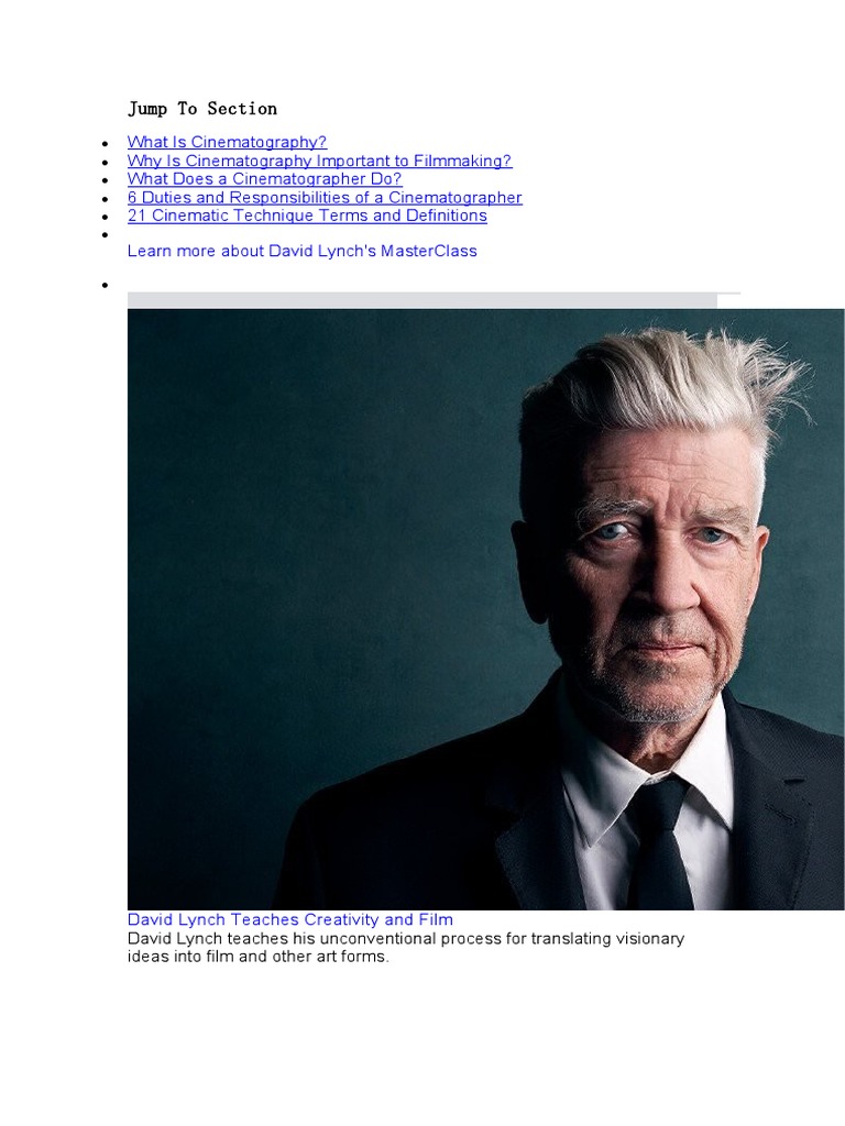 Photography Notes | PDF | Cinematography | Camera