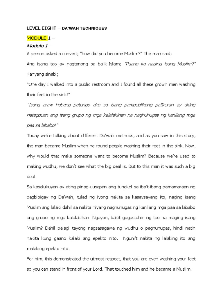 Level 8 Module 1 Pdf