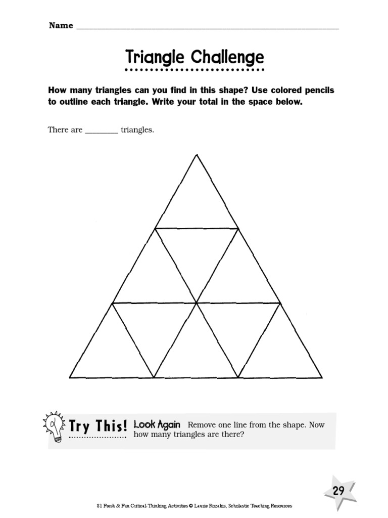 How Many Triangles Can You Find | PDF