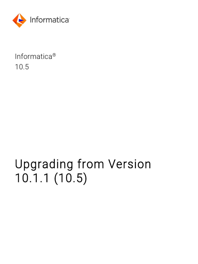 In 105 UpgradingFromVersion1011 en | PDF | Installation (Computer ...