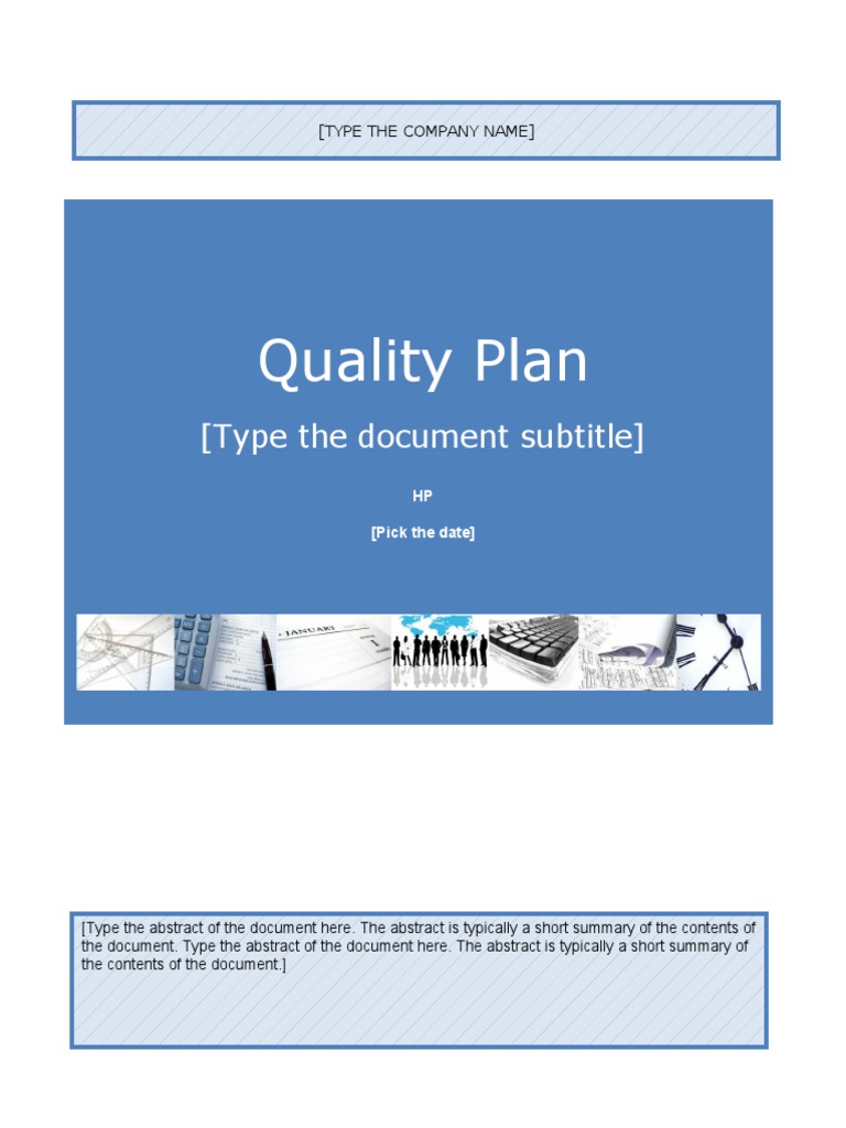 Quality Plan: (Type The Document Subtitle) | PDF | Quality Assurance ...