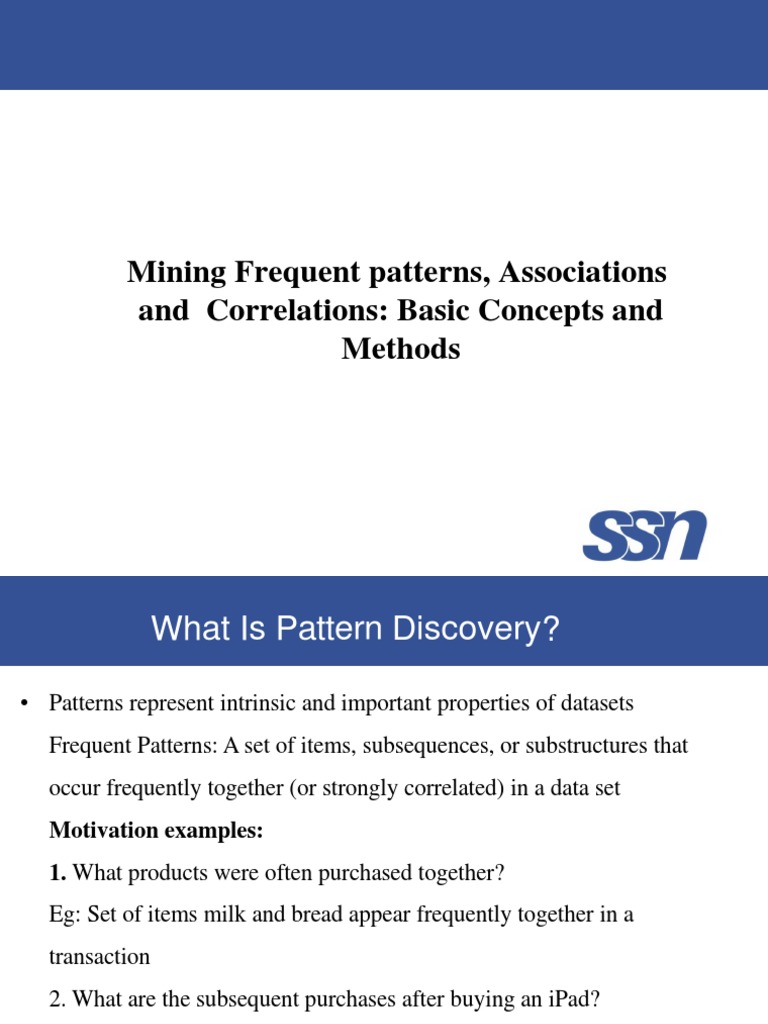 Mining Frequent Patterns, Associations and Correlations: Basic Concepts ...