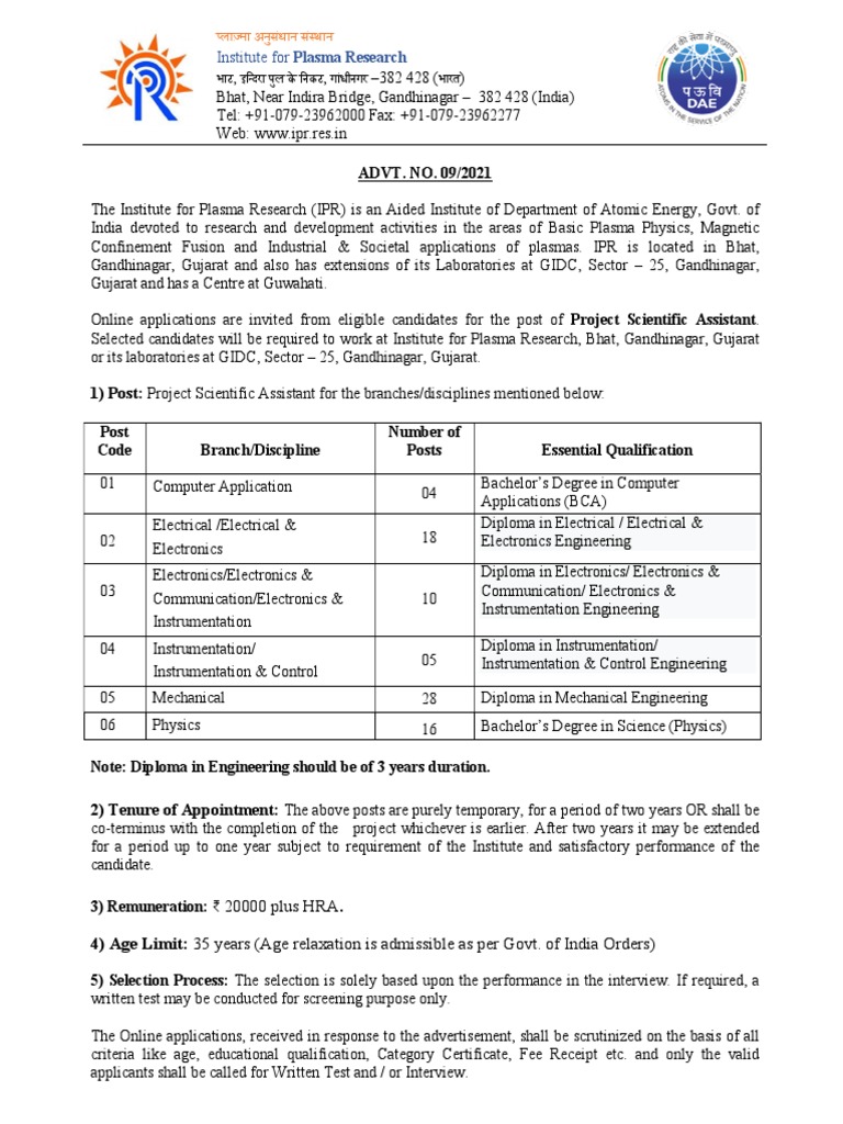 ADVT 09 2021 PSA English | PDF