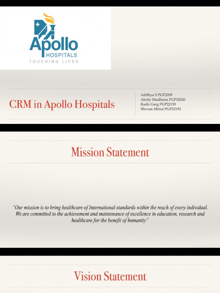 CRM Apollo Hospital | PDF