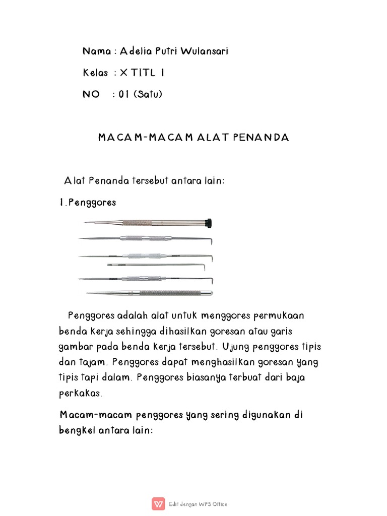 Macam-Macam Alat Penanda | PDF
