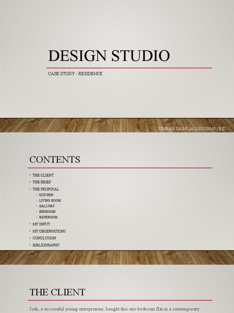 Dalston Residence Interior Design Case Study | PDF | Chair | Interior ...