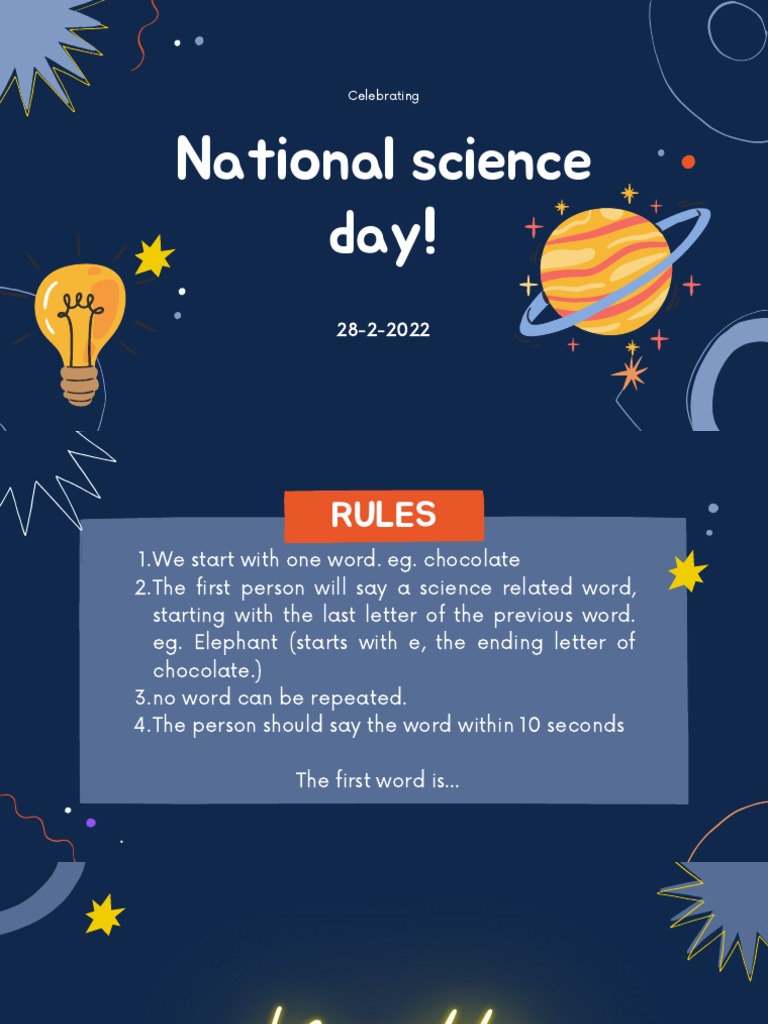 National Science Day! | PDF