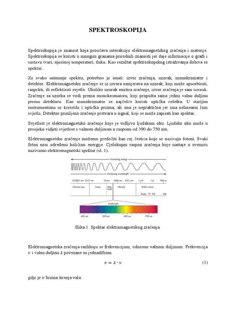 Spektroskopija | PDF