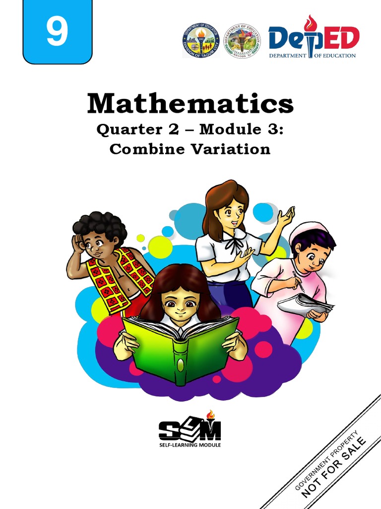Mathematics: Quarter 2 - Module 3: Combine Variation | PDF | Learning ...