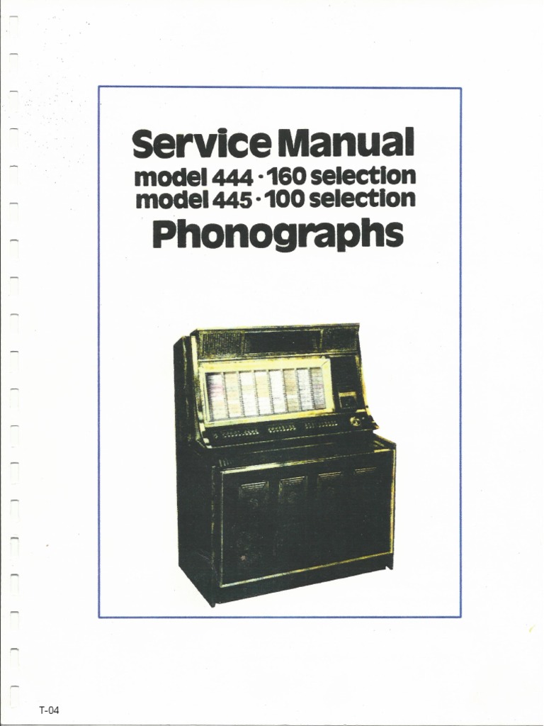 Rock-Ola 445 Jukebox Manual | PDF