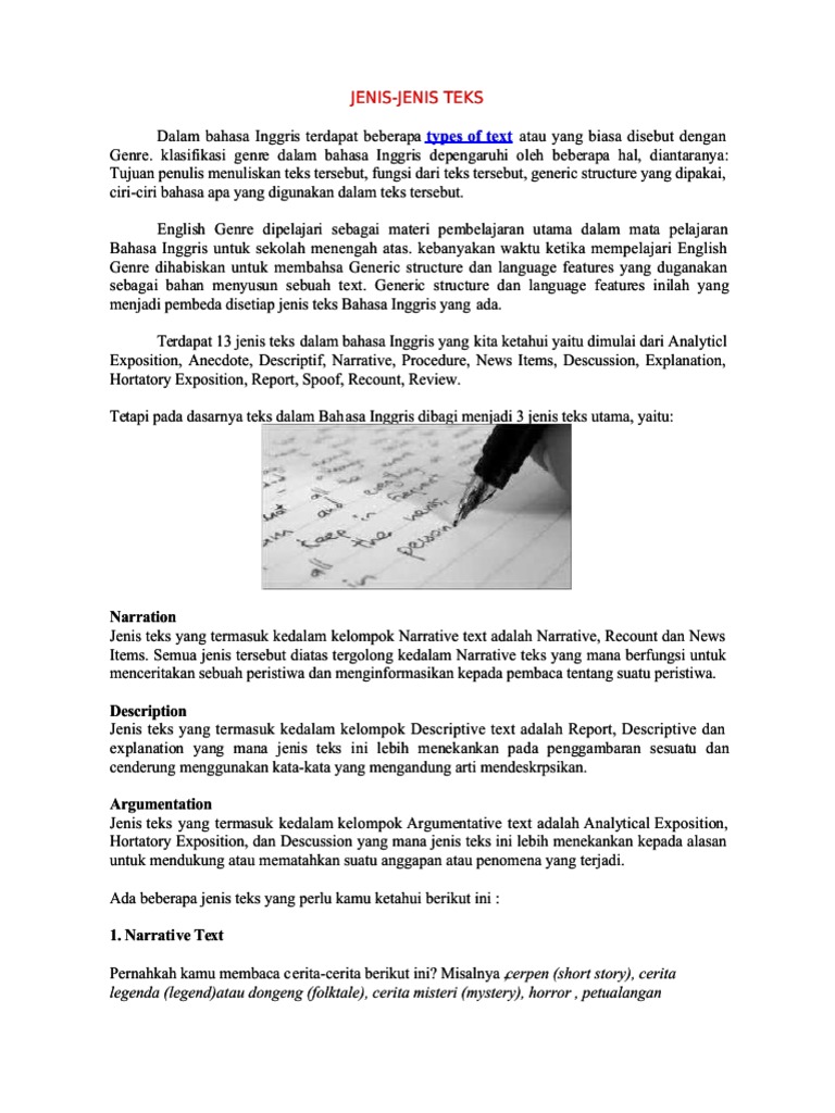 English Text Type | PDF